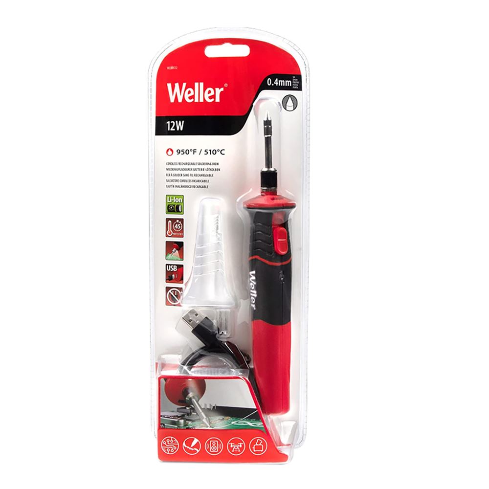 Weller 12W Cordless Rechargeable Soldering Iron - WLBRK12 - Micro Center