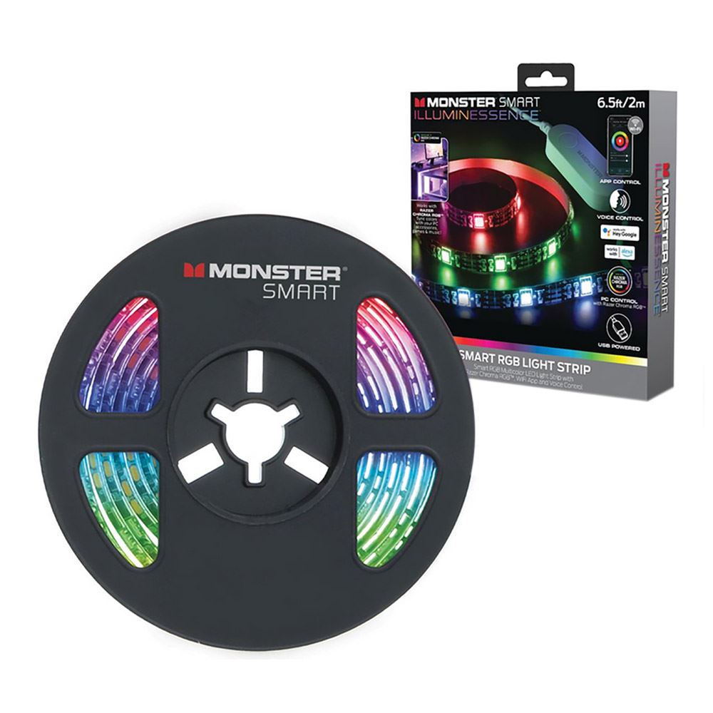 Monster Smart Multicolor LED Light Strip - 6.5 ft - Micro Center