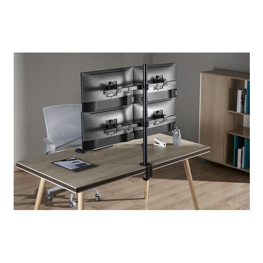 Inland Pole Mount Quad-Screen Monitor Mount - Micro Center