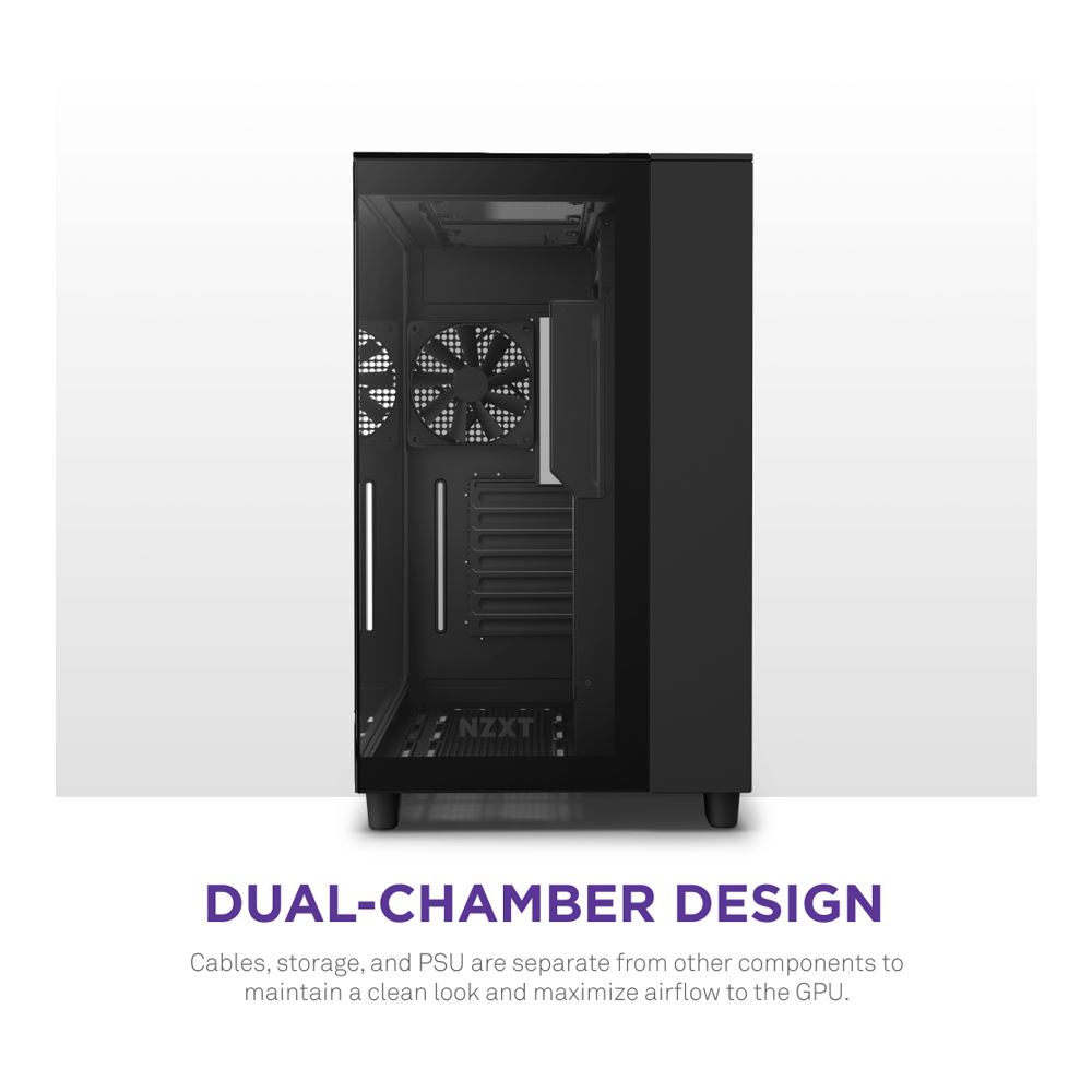 NZXT H9 Elite Tempered Glass ATX Mid-Tower Computer Case - Black ...