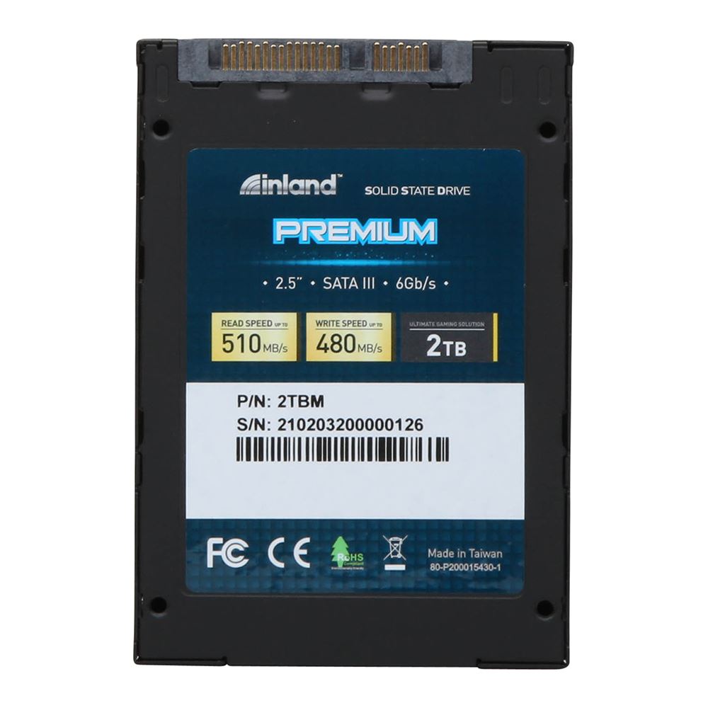 Inland Premium 2TB SSD SATA 3.0 6 GBps 2.5 Inch 7mm 3D QLC NAND ...