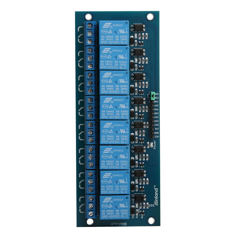 Inland 8 Channel 5V Relay Module for Arduino - Micro Center