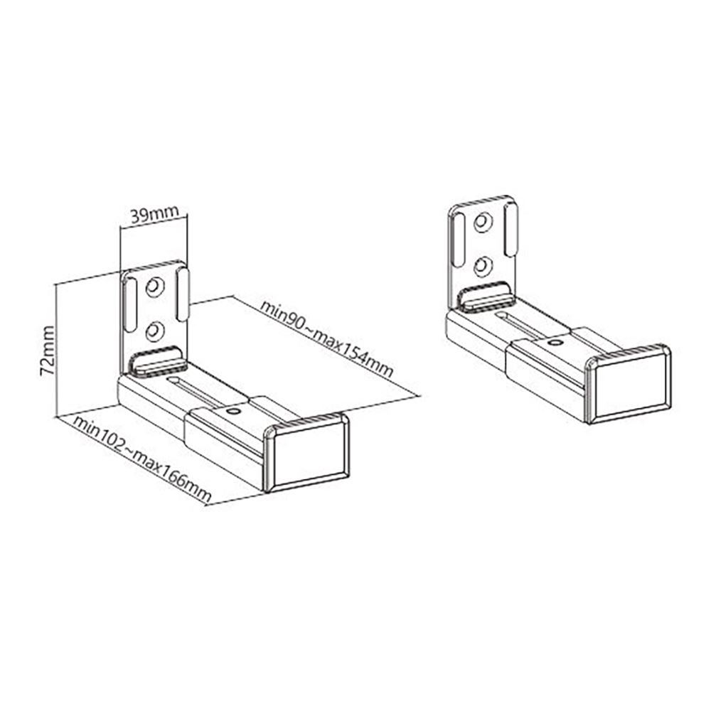 Inland Premium Soundbar SB-67 Wall Mount Bracket - Micro Center