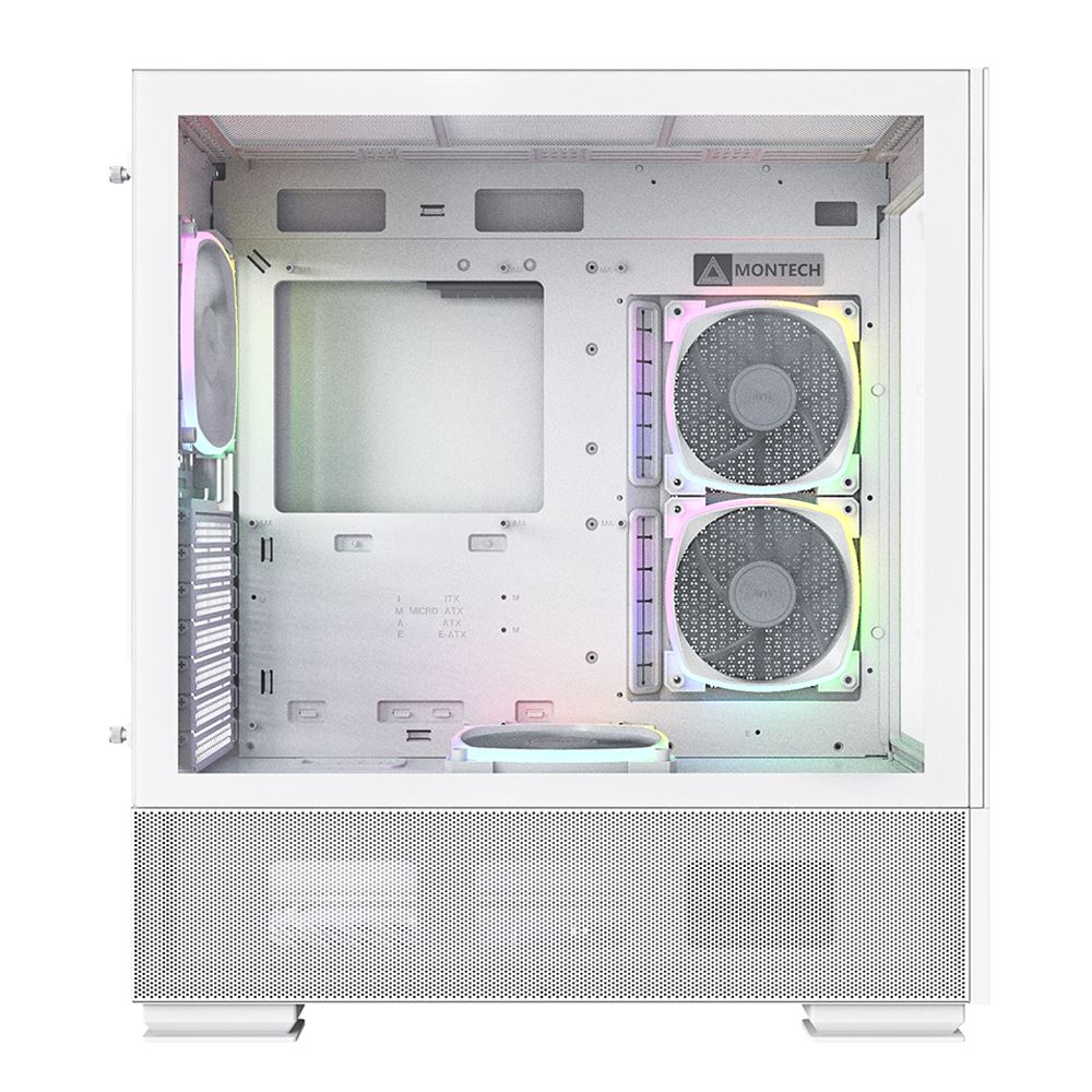 Montech SKY TWO Tempered Glass ATX Mid-Tower Computer Case - White ...