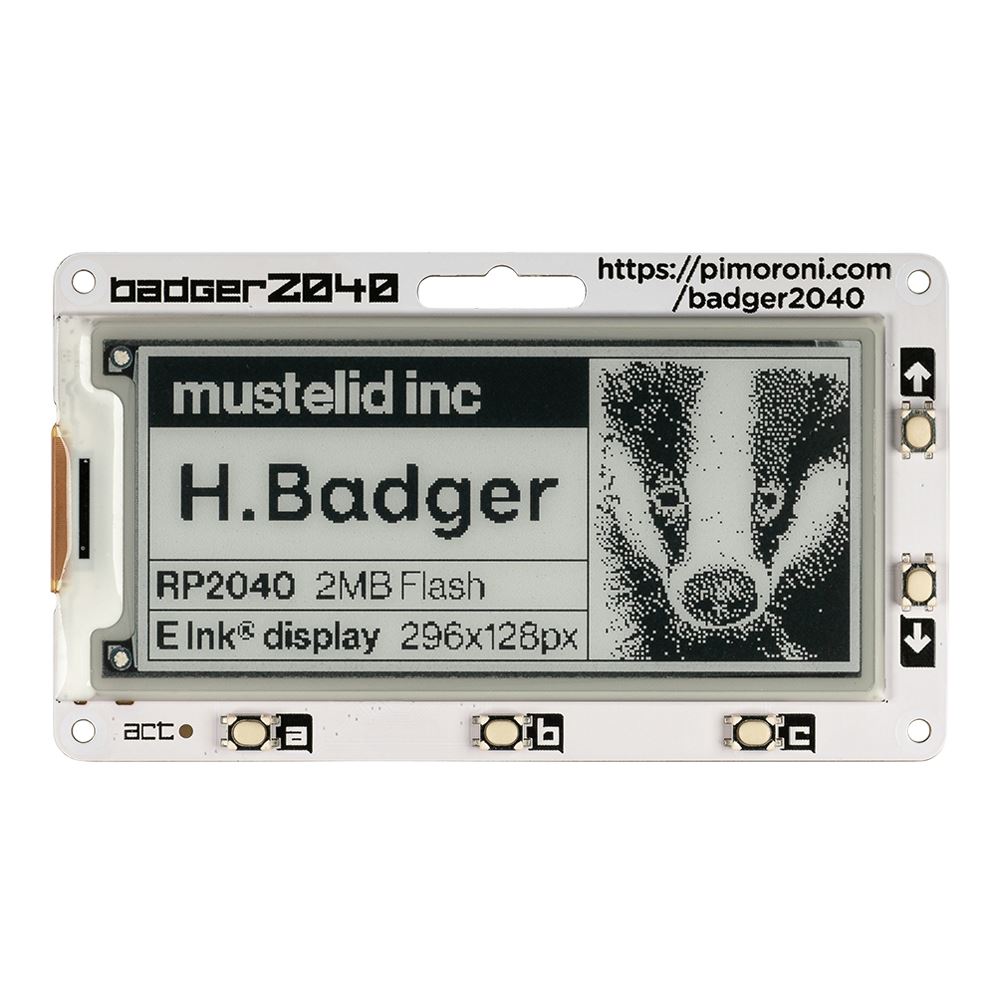 Pimoroni Badger 2040 - Badger Accessory Kit - Micro Center