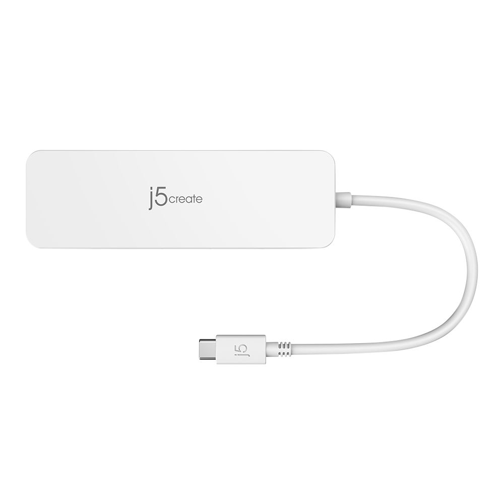j5create USB Type-C Multi-Port Hub with Power Delivery - White - Micro ...