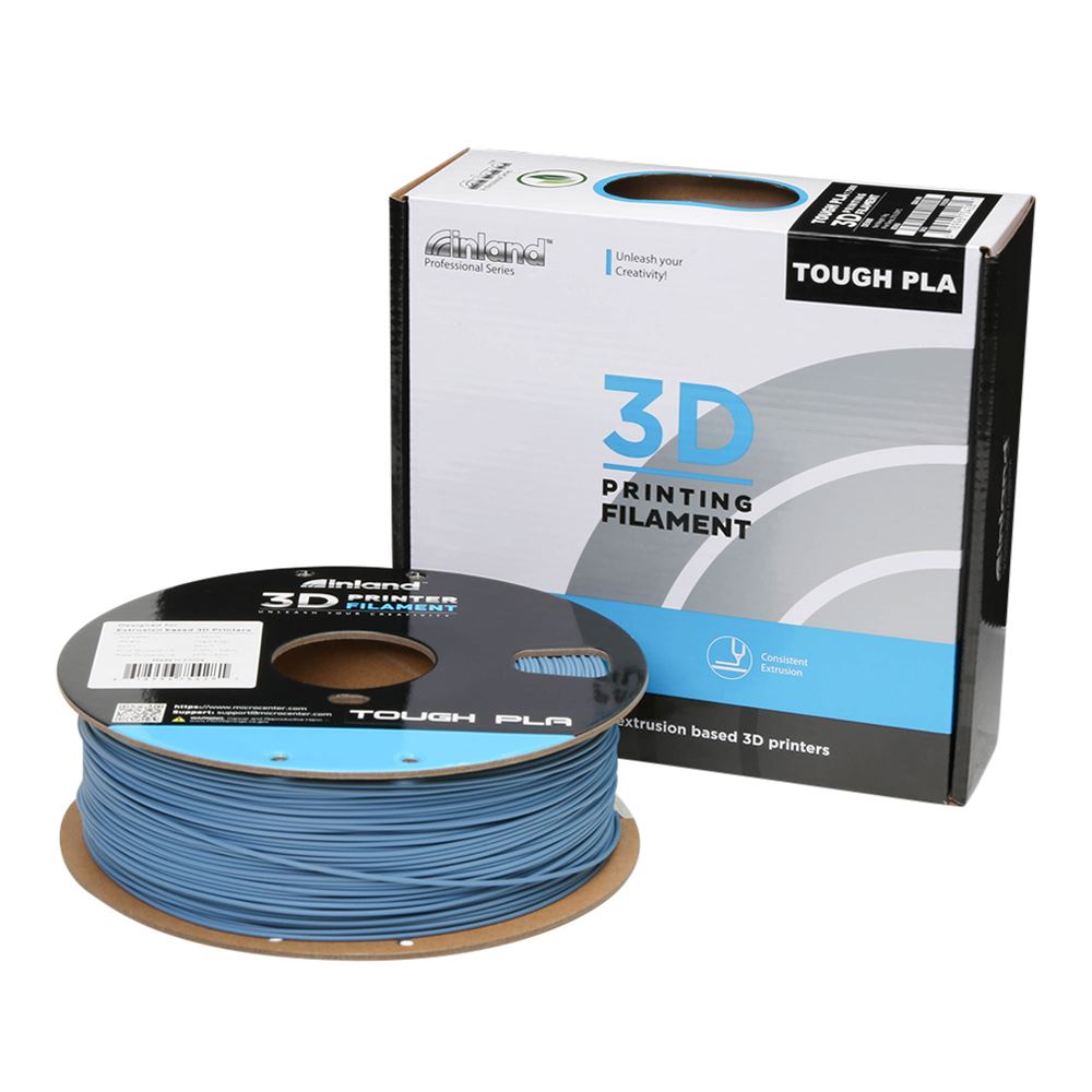 Inland 1.75mm Denim Tough PLA 3D Printer Filament - 1kg Spool (2.2 lbs ...