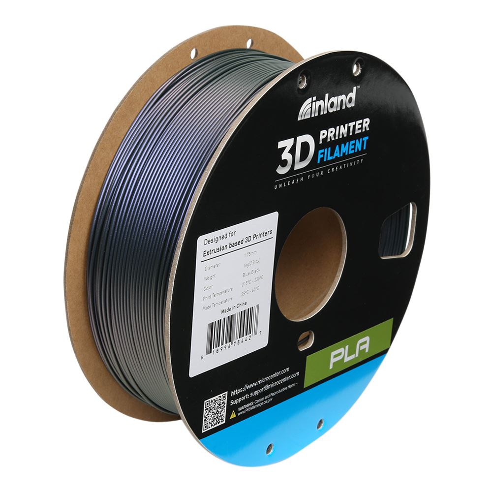 Inland 1.75mm Shimmer PLA 3D Printer Filament 1kg (2.2 lbs) Spool ...