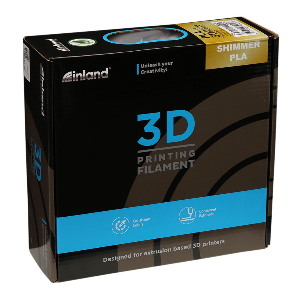 Inland 1.75mm Shimmer PLA 3D Printer Filament 1kg (2.2 lbs) Spool ...