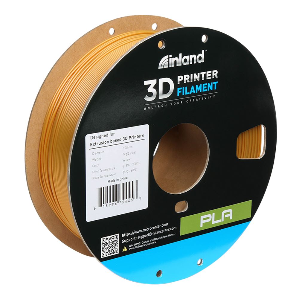 Inland 1.75mm PLA Shimmer 3D Printer Filament 1.0 kg (2.2 lbs.) Spool ...