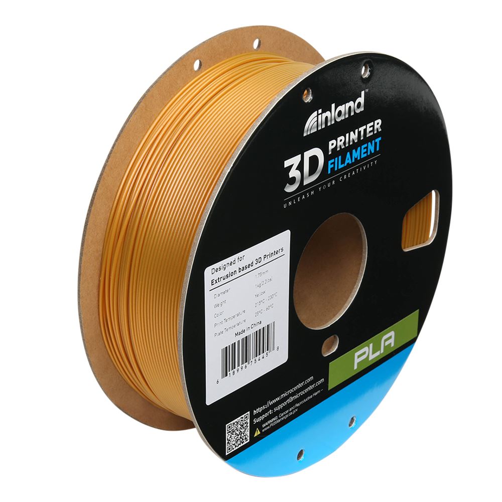 Inland 1.75mm PLA Shimmer 3D Printer Filament 1.0 kg (2.2 lbs.) Spool ...