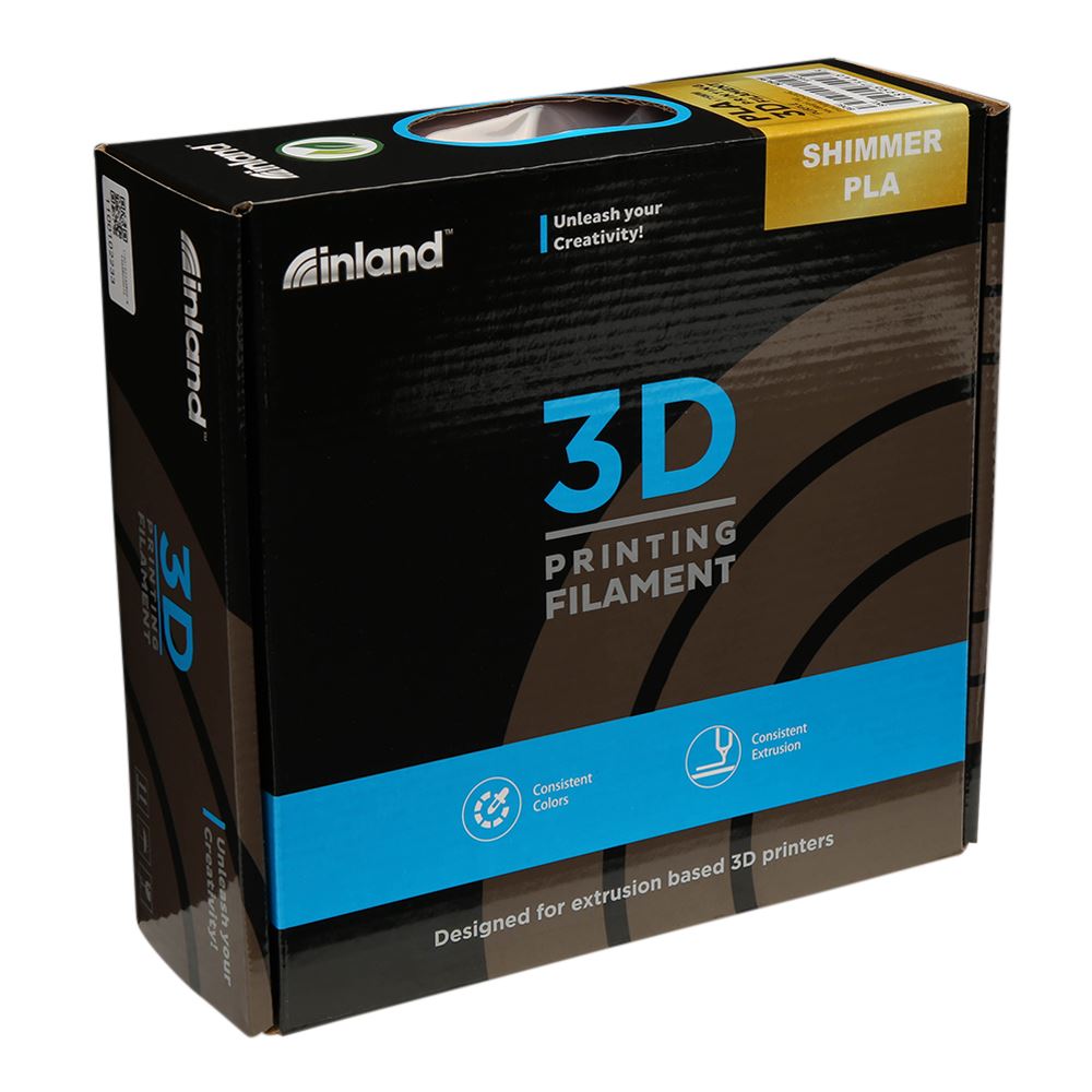 Inland Shimmer 1.75mm Purple PLA 3D Printer Filament - 1kg Spool (2.2 ...