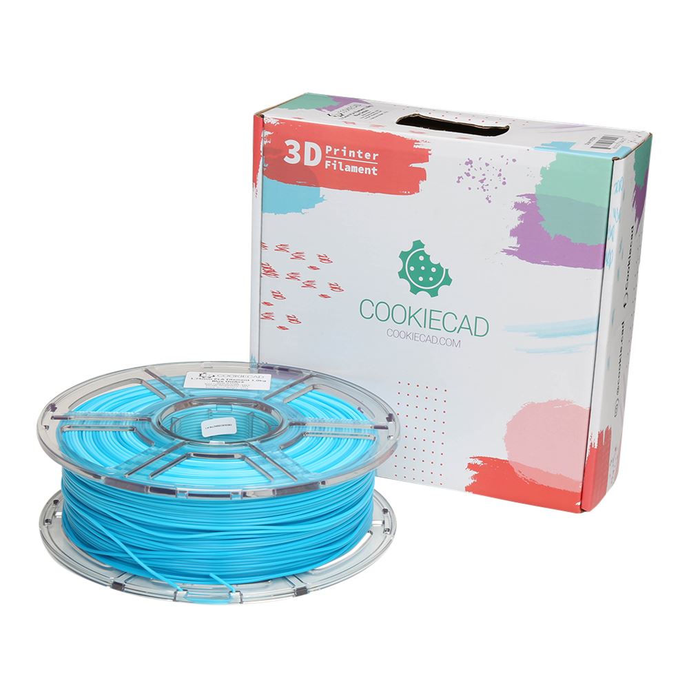 Cookiecad 1.75mm PLA Silk 3D Printer Filament Dual Color Color 1.0 kg (2.2 lbs.) Spool - Blue ...