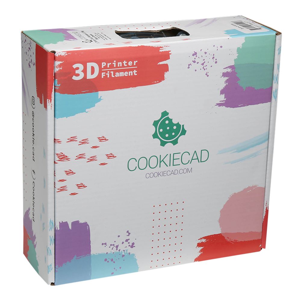 Cookiecad 1.75mm PLA Silk 3D Printer Filament Dual Color Color 1.0 kg (2.2 lbs.) Spool - Blue ...