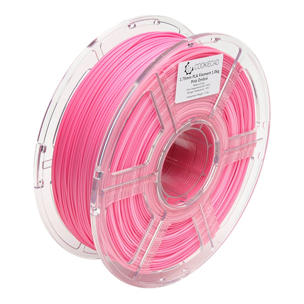 Cookiecad 1.75mm Pink Ombre PLA 3D Printer Filament - 1kg Spool (2.2 ...