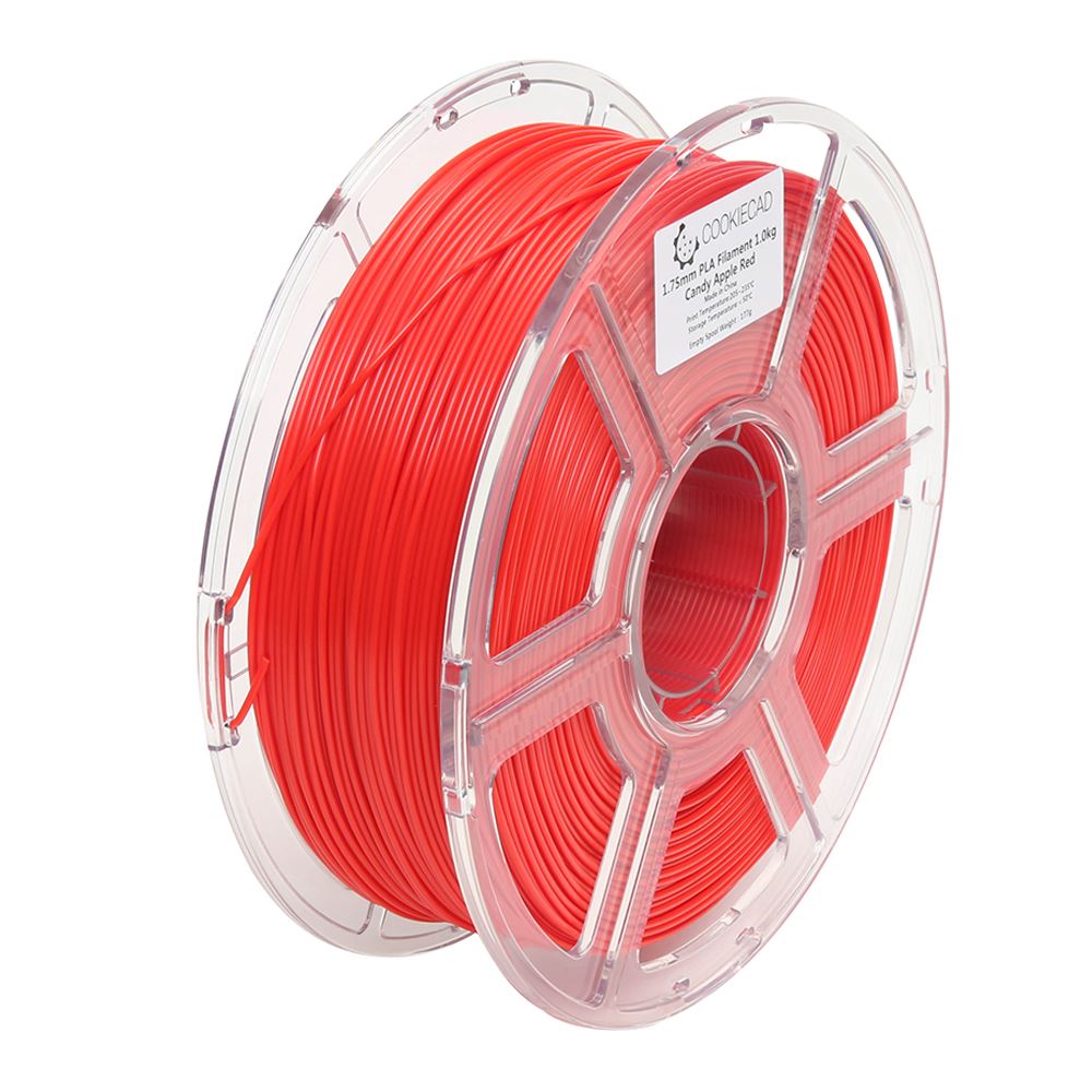 Cookiecad 1.75mm Candy Apple (RedTransition) PLA 3D Printer Filament ...