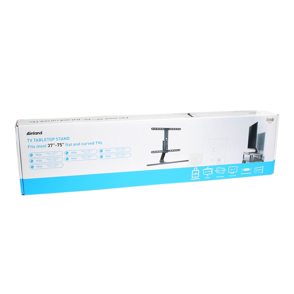 Inland LDT03-18L Contemporary Aluminum Pedestal Tabletop TV Stand ...