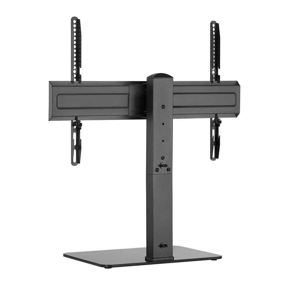 Inland LDT03-23L Universal Swivel Tabletop TV Stand with Glass Base ...