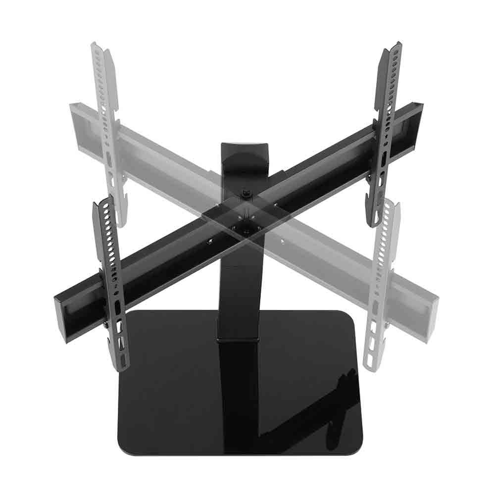 Inland LDT03-23L Universal Swivel Tabletop TV Stand with Glass Base ...