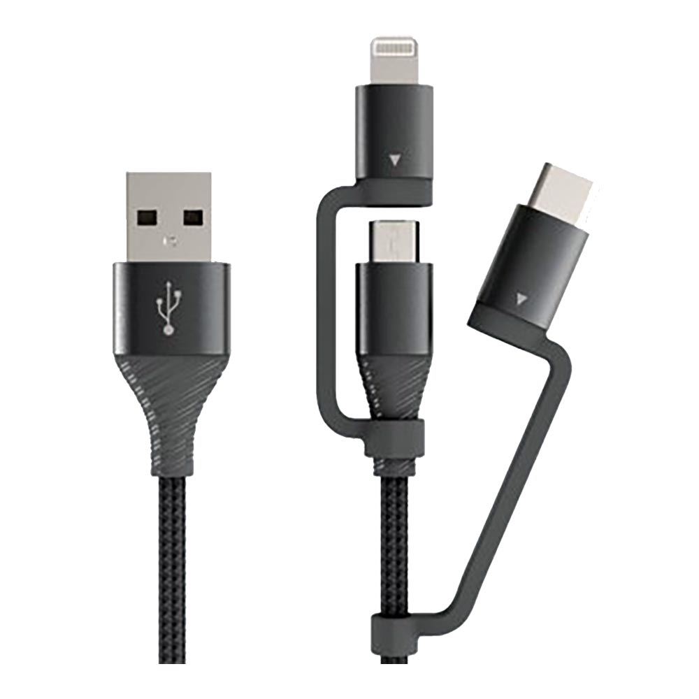 Inland Universal Cable (3-in-1 USB Type-C, Lightning, Micro-USB ...