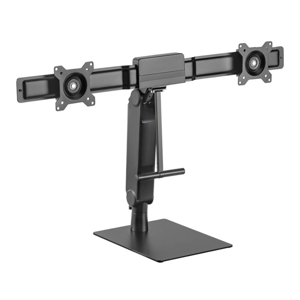 Inland Freestanding Easy-to-Adjust Spring-Assisted Dual Monitor Stand ...