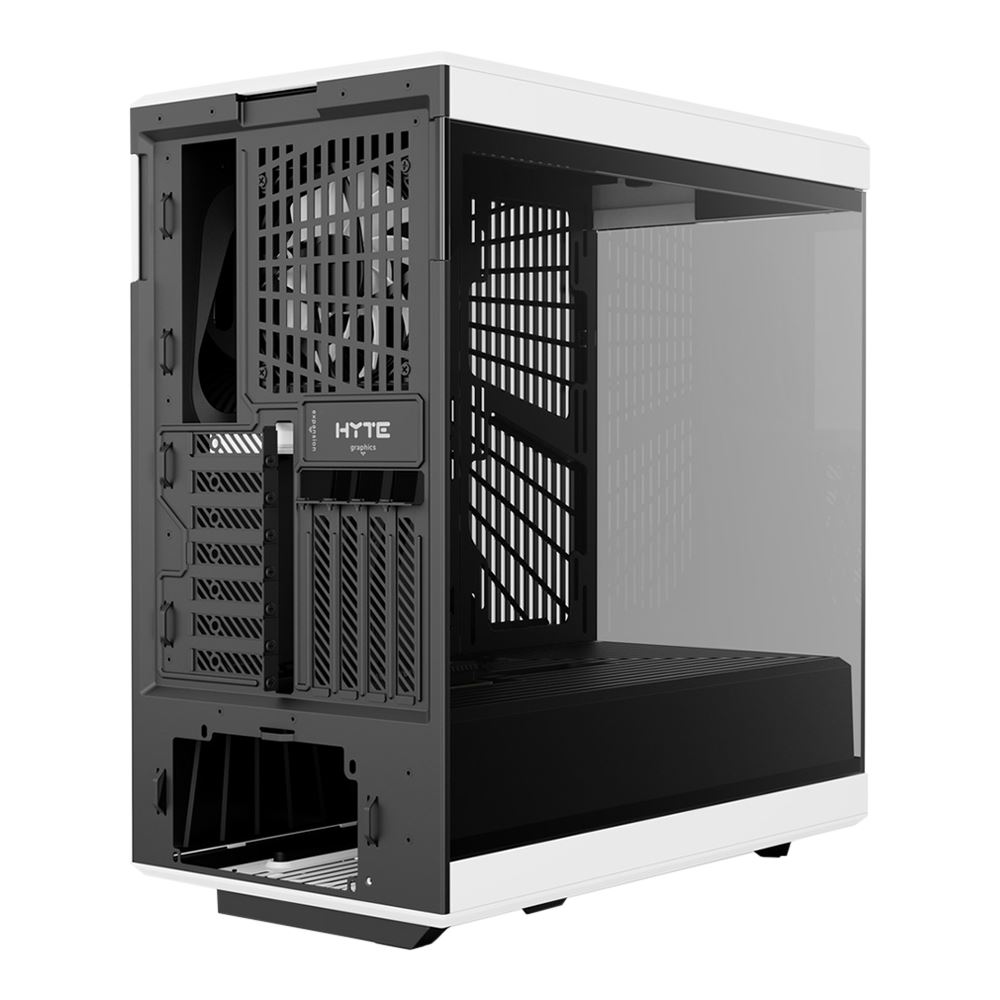 HYTE Y40 Tempered Glass ATX Mid-Tower Computer Case - White - Micro Center