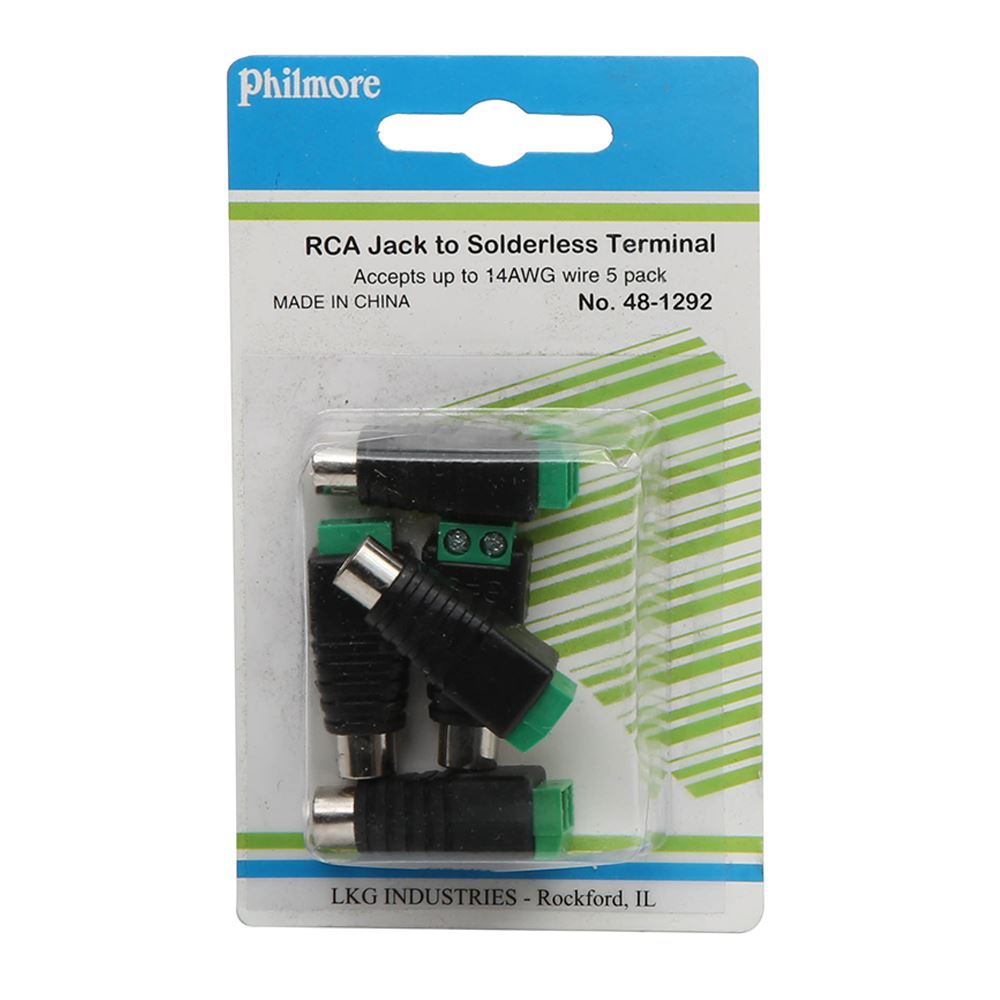 Philmore RCA Jack to Solderless Terminal - Micro Center