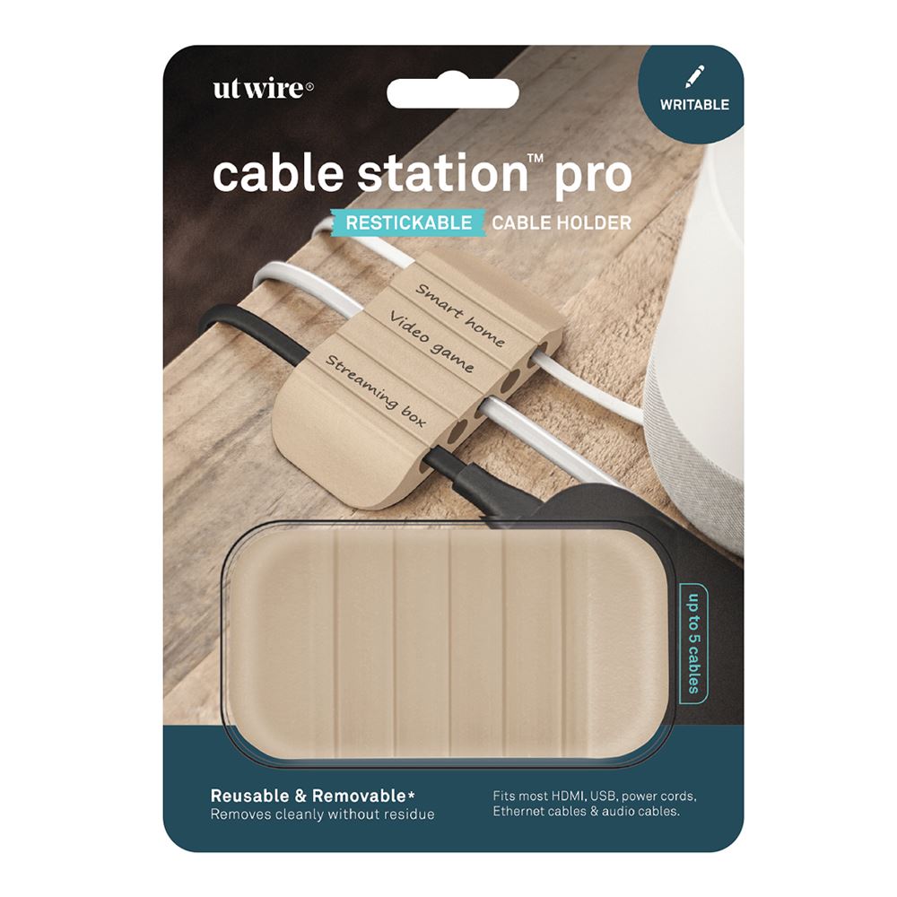 UT Wire Cable Station Pro - Beige - Micro Center