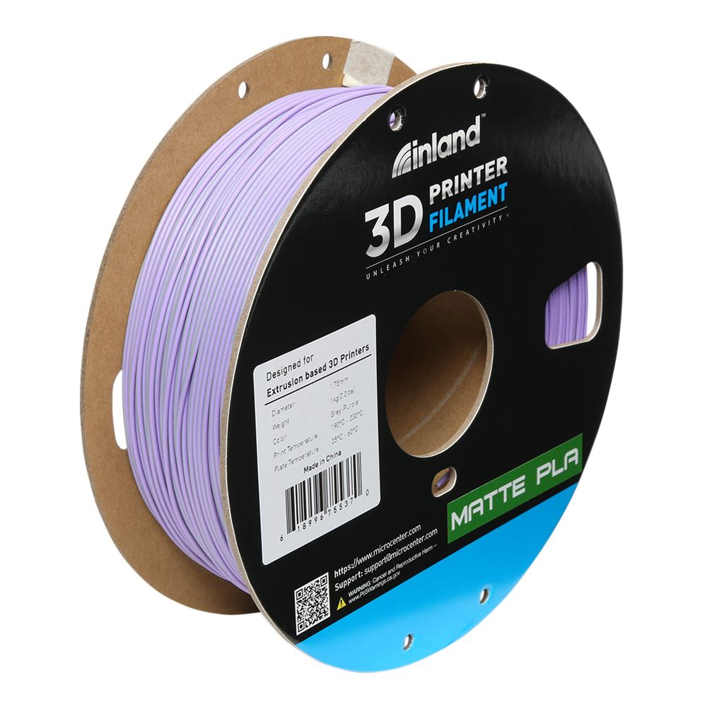 Inland 1.75mm PLA Dual Color Co-Extrusion 3D Printer Filament 1kg (2.2 ...