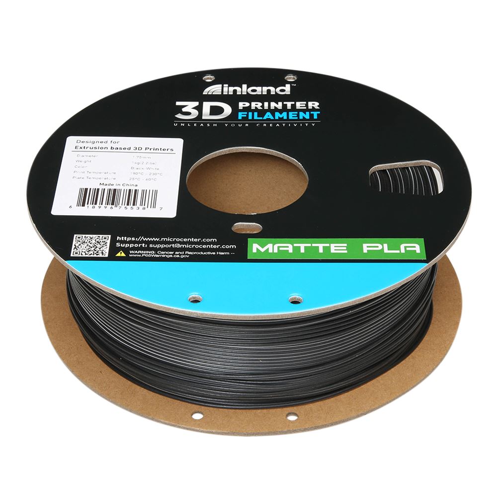 Inland 1.75mm PLA Dual Color Co-Extrusion 3D Printer Filament 1kg (2.2 ...