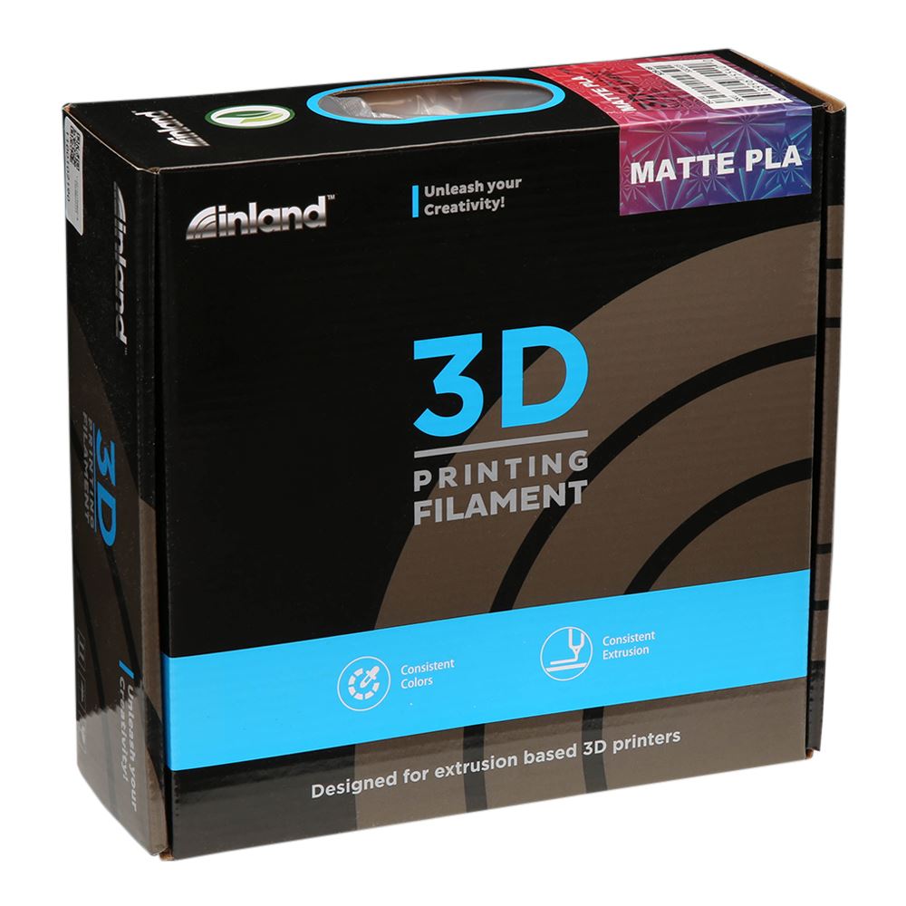 Inland 1.75mm Black-Red PLA 3D Printer Filament - 1kg Spool (2.2 lbs ...