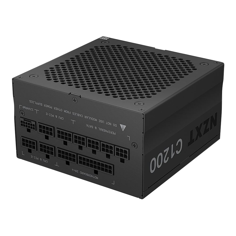 NZXT C1200 1200 Watt 80 Plus Gold ATX3 Fully Modular Power Supply - ATX ...