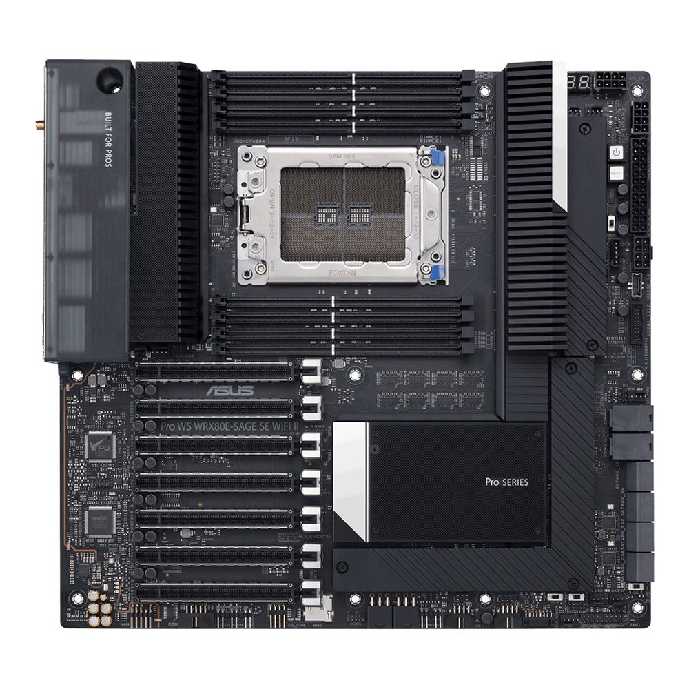 ASUS WRX80E-SAGE Pro WS SE WiFi II AMD sWRX8 eATX Motherboard - Micro ...