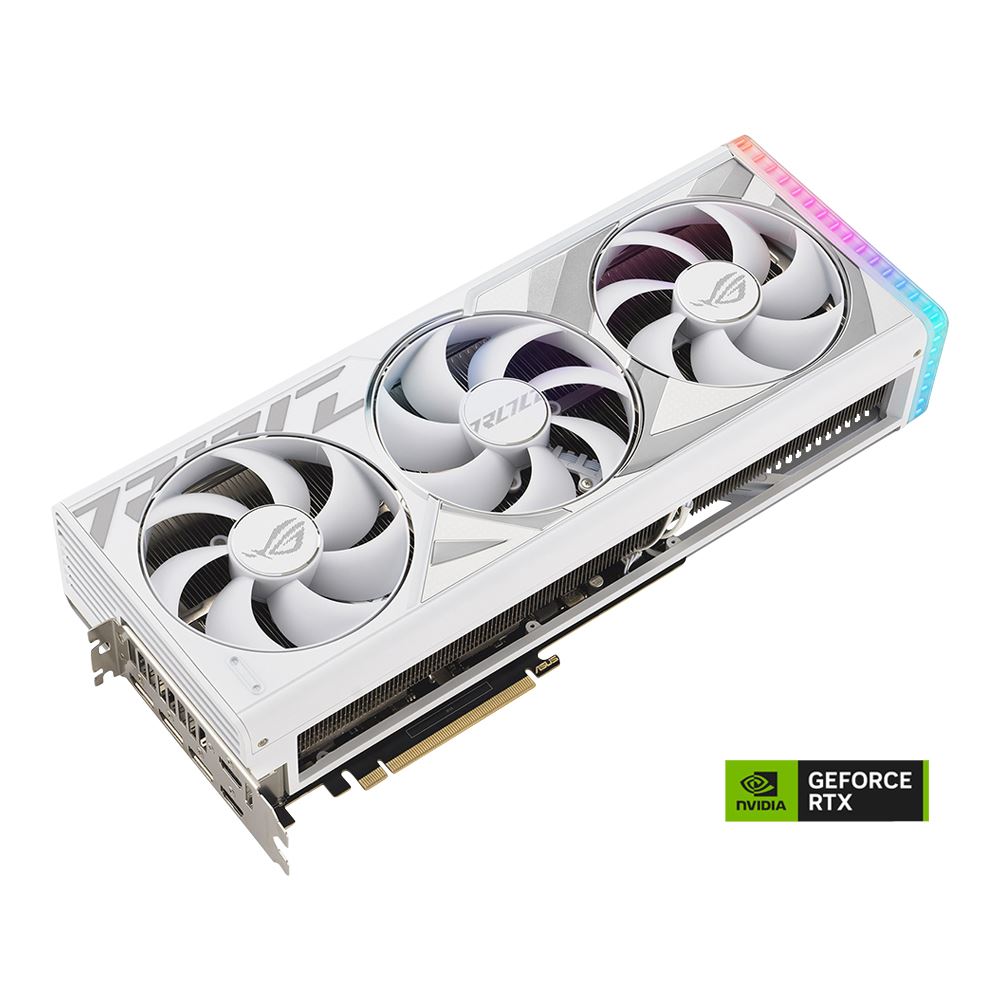 ASUS NVIDIA GeForce RTX 4080 ROG Strix White Overclocked Triple Fan ...