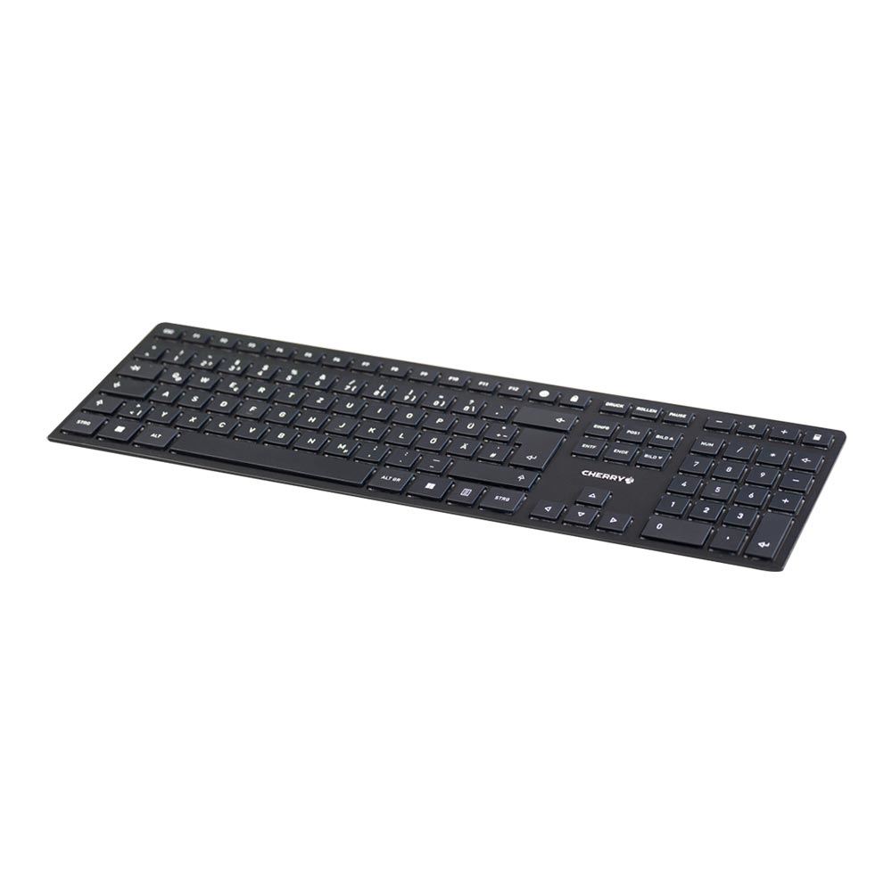 Cherry KW 9100 Slim Wireless Keyboard - Black - Micro Center