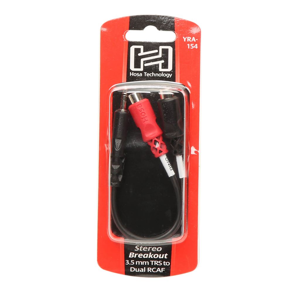 Hosa Technology Stereo 3.5mm Mini Male to 2 RCA Female Y-Cable - Micro ...