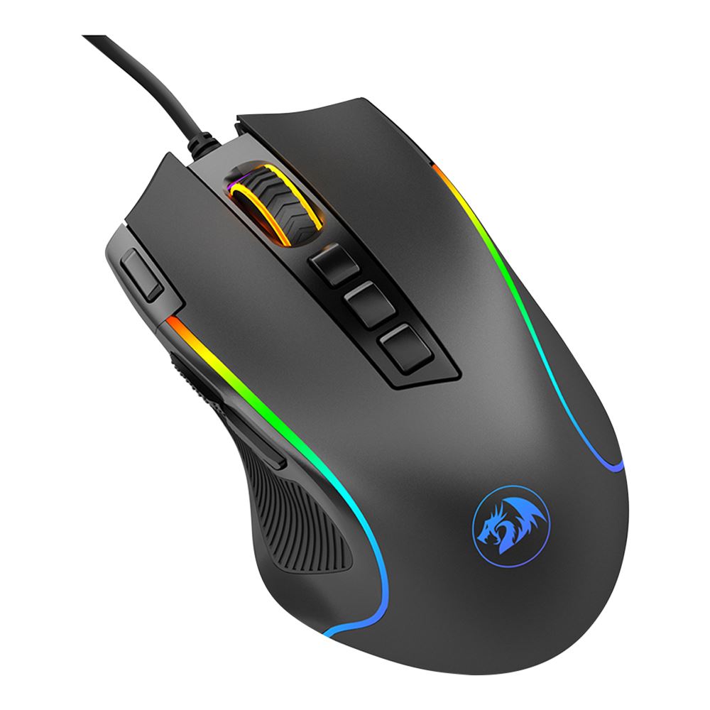 Redragon M612 Predator RGB Wired Optical Gaming Mouse - Micro Center