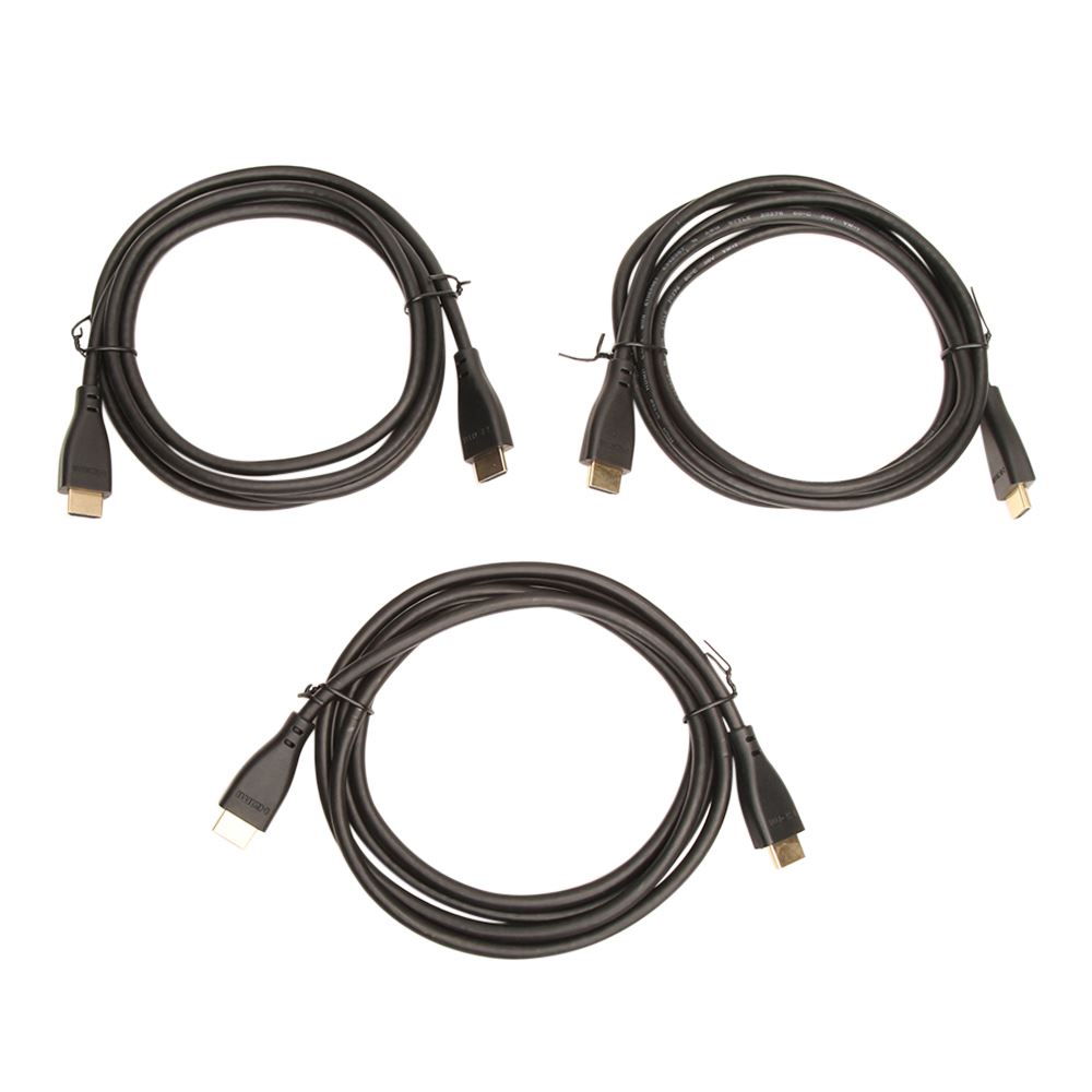 Inland HDMI 2.1 Cable (Black) - 6 ft. (3 Pack) - Micro Center