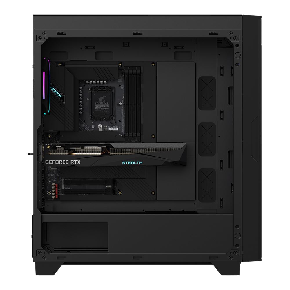 Gigabyte Project Stealth 500 DIY Kit; Gigabyte Z690 AORUS Elite Stealth ...