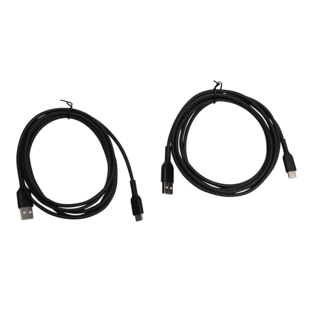 Inland USB Type-A to USB Type-C (Black) - 6 ft. (2 Pack) - Micro Center