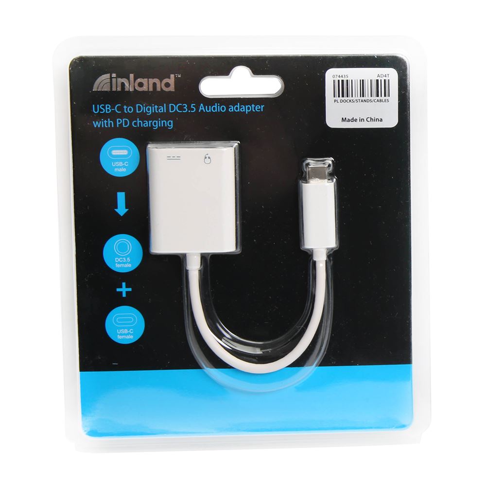 Inland USB Type-C to DC 3.5mm Headphone Jack - Micro Center