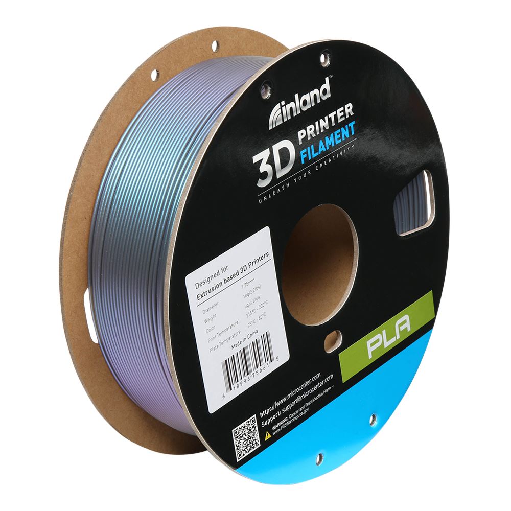 Inland 1.75mm Shimmer PLA 3D Printer Filament 1kg (2.2 lbs) Spool ...