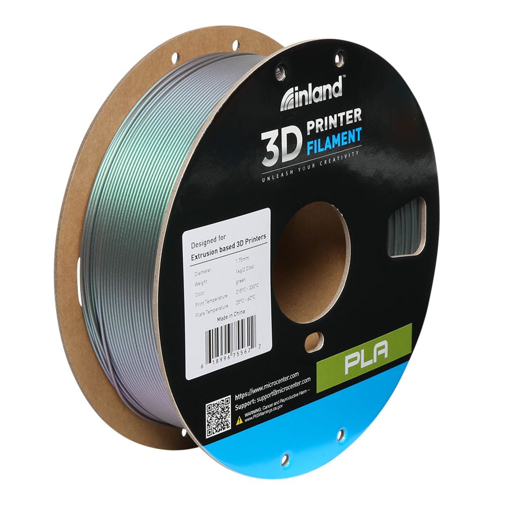 Inland 1.75mm Shimmer PLA 3D Printer Filament 1kg (2.2 lbs) Spool ...