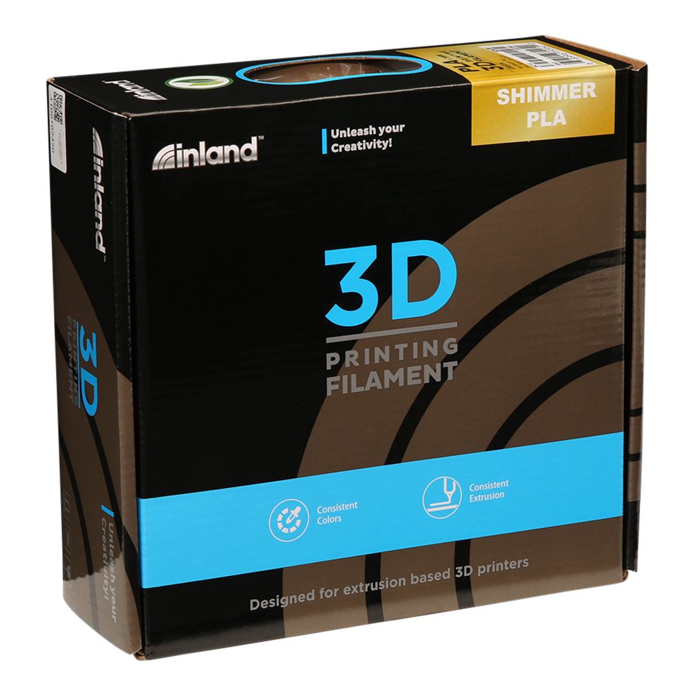 Inland 1.75mm Shimmer PLA 3D Printer Filament 1kg (2.2 lbs) Spool ...