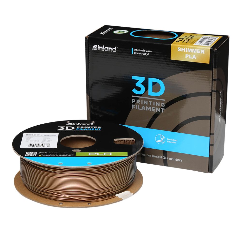 Inland 1.75mm Shimmer PLA 3D Printer Filament 1kg (2.2 lbs) Spool ...
