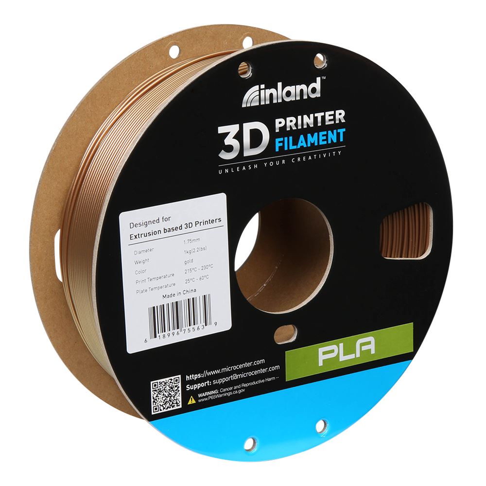 Inland 1.75mm Shimmer PLA 3D Printer Filament 1kg (2.2 lbs) Spool ...