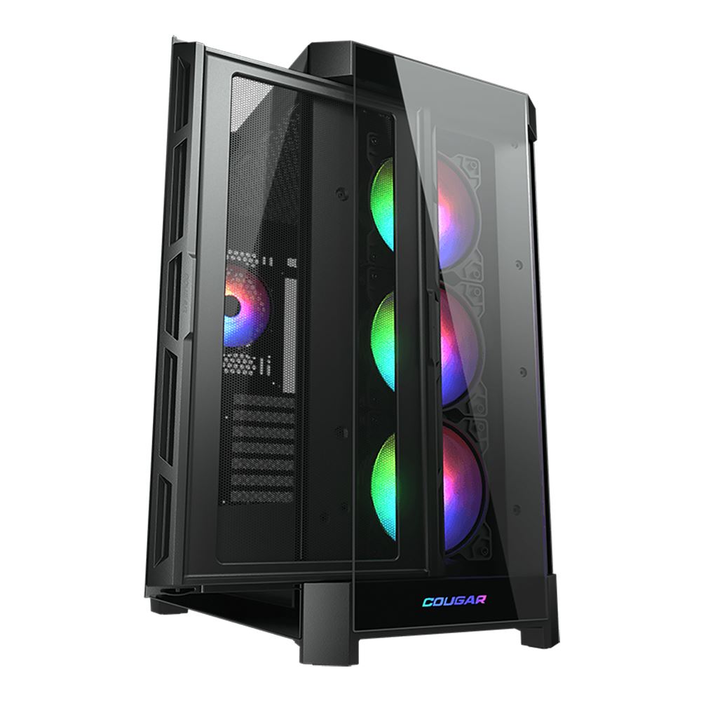 Cougar DUOFACE PRO RGB Tempered Glass eATX Mid-Tower Computer Case ...