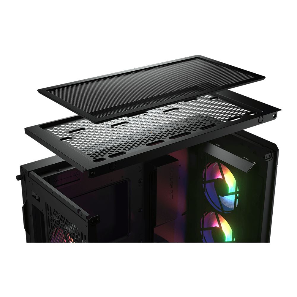 Cougar DUOFACE PRO RGB Tempered Glass eATX Mid-Tower Computer Case ...