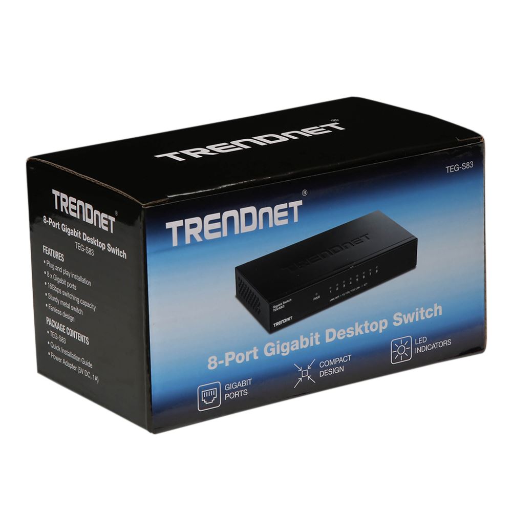 Trendnet 8-Port Gigabit Desktop Switch - Micro Center