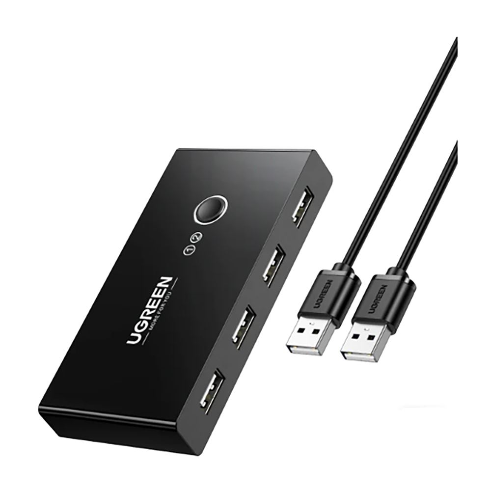 UGreen USB 2.0 Switch Selector 2 Computers Sharing 4 USB Devices ...